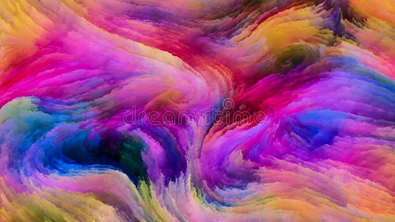 Colorful Paint Particles stock illustration. Illustration of dynamism ...