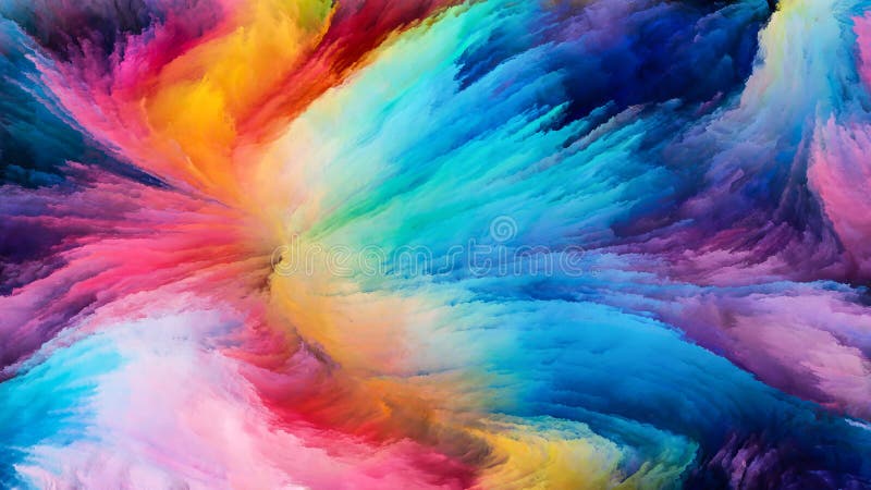 Colorful Paint Particles stock illustration. Illustration of swirl ...