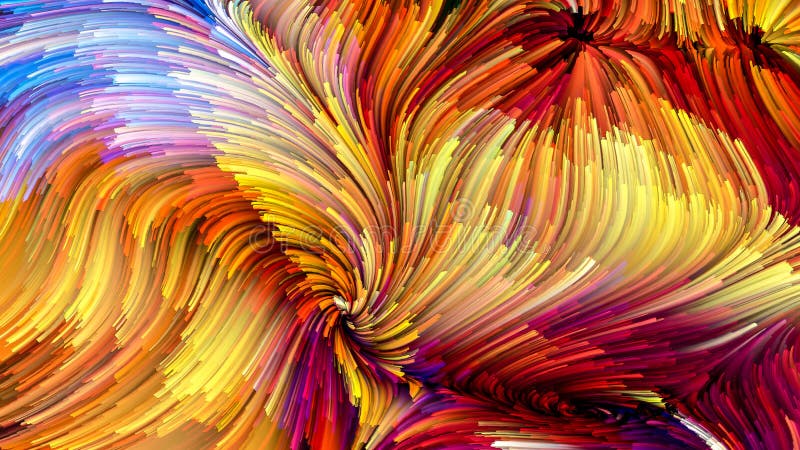 Colorful Paint Visualization Stock Illustration - Illustration of ...