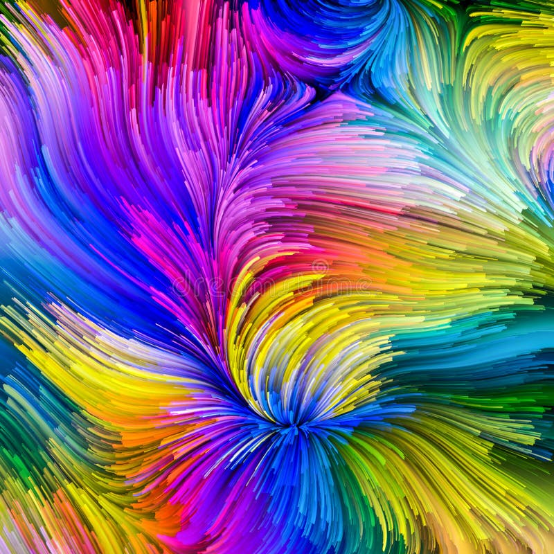 Advance of Colorful Paint stock illustration. Illustration of effect ...