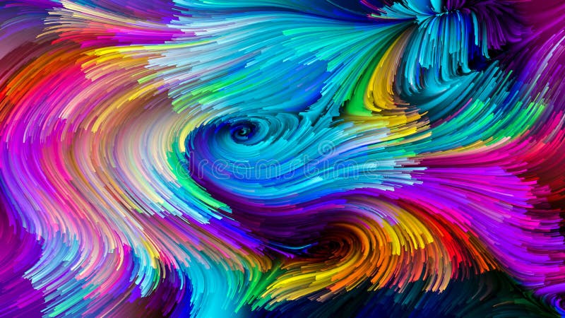 Colorful Paint Evolution stock illustration. Illustration of ...