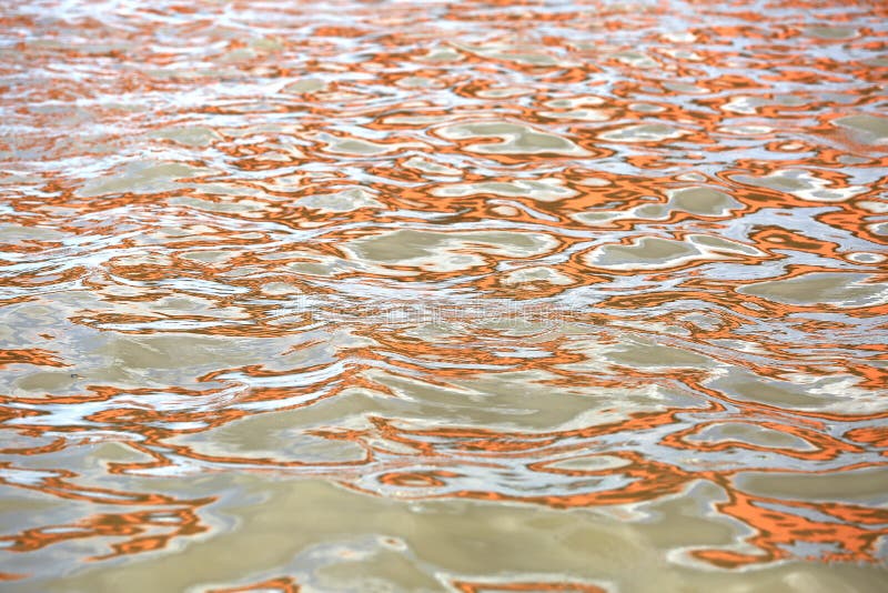 Color Movement of Water in River Reflection Stock Image - Image of ...