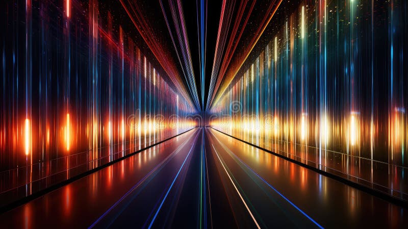 Color moving light stock illustration. Illustration of immersive ...