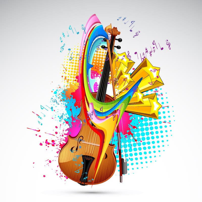 Color of Music stock vector. Illustration of performance - 21383388