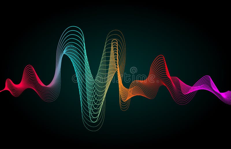 Music Wave Lines Stock Illustrations – 21,670 Music Wave Lines Stock ...