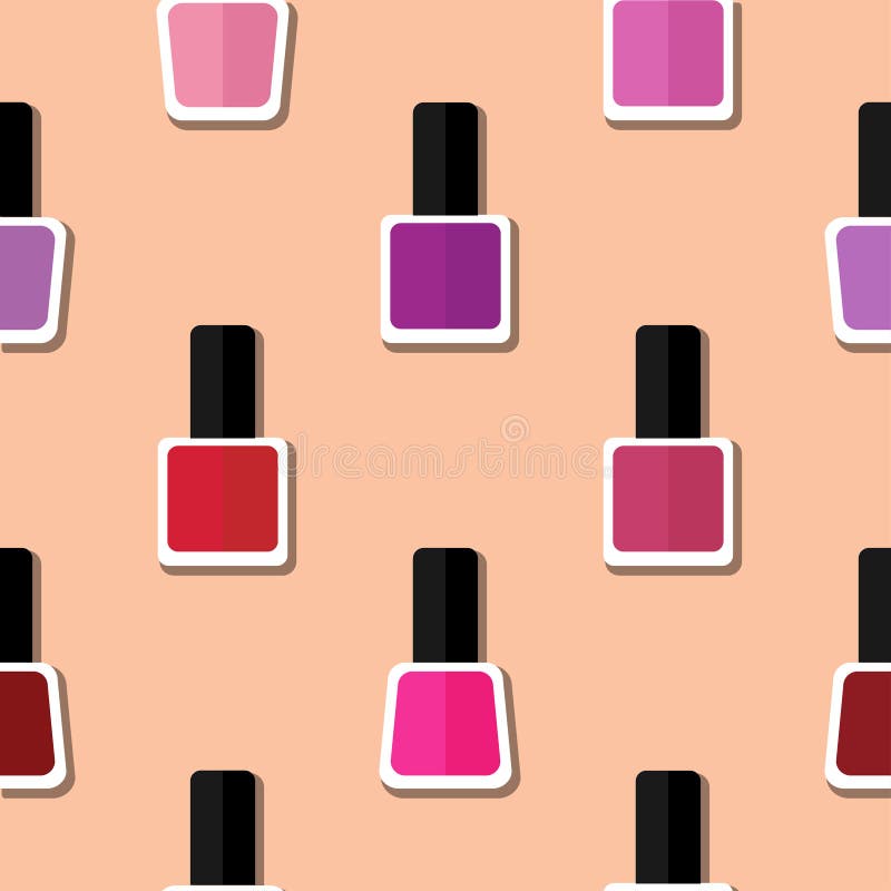 Color nail polish pattern stock vector. Illustration of material - 97840812
