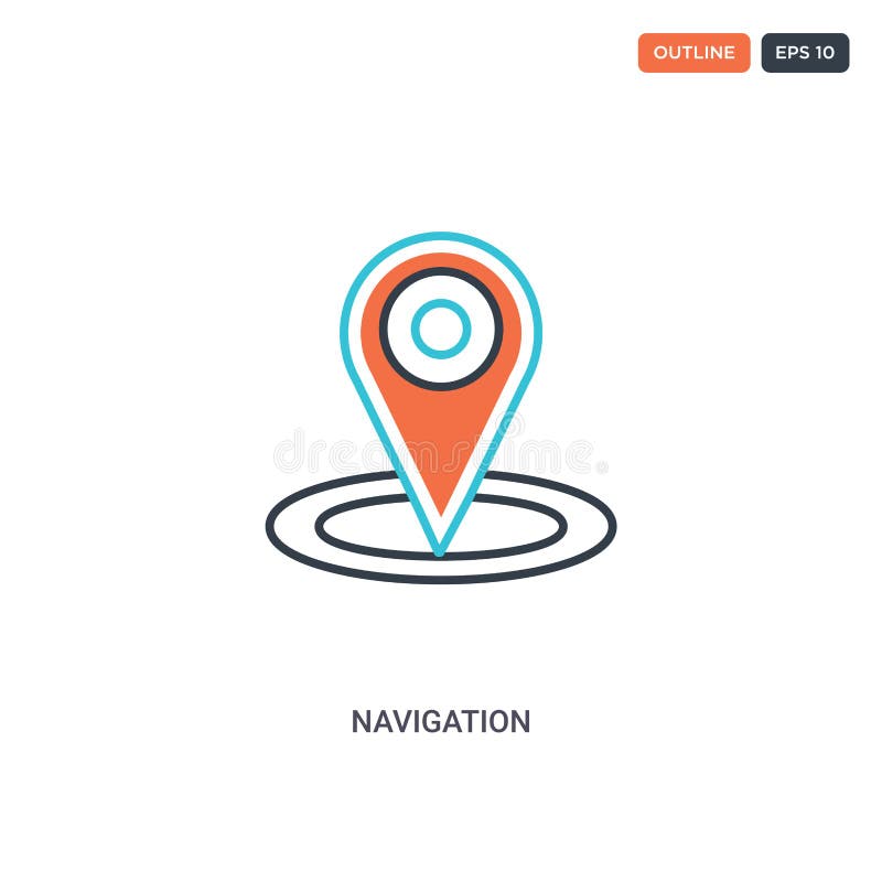 Color Navigation Pins Icons Collection. 3d Vector Isolated on Black ...