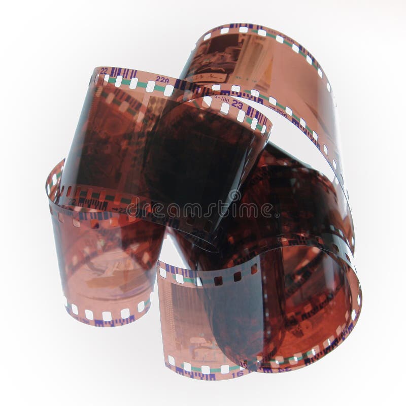 Color Negative Film Strips Close Up Stock Image - Image of color, strip ...