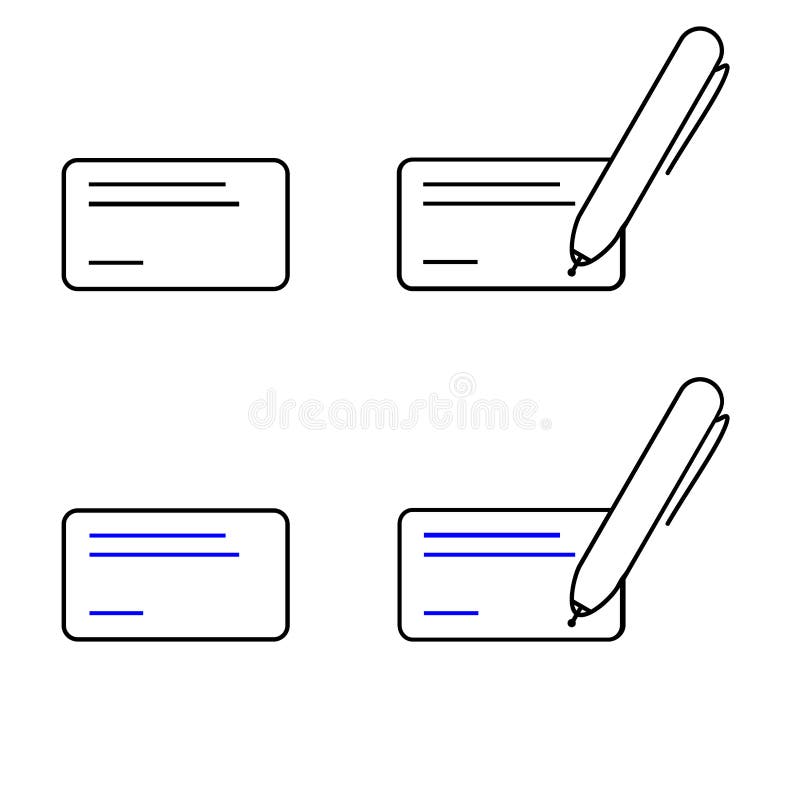 Color Negro De La Pluma Y Del Espacio En Blanco Ilustración del Vector ...