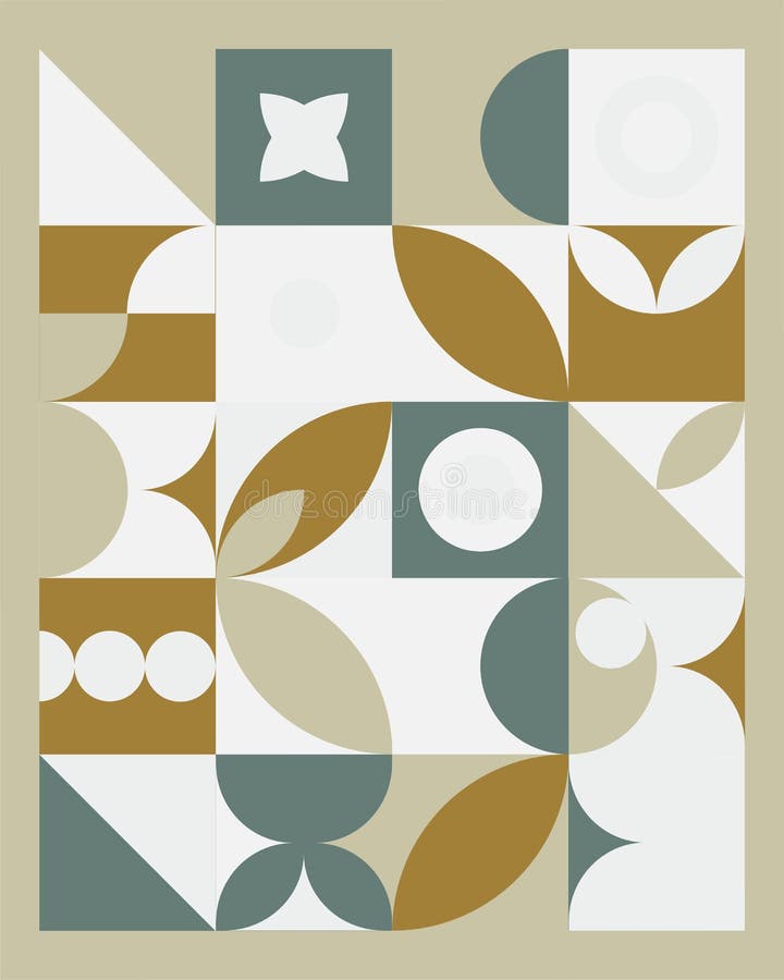 Modern Grid Geometric Shapes, Geometry Grid Pattern Banner in Neo-Geo ...