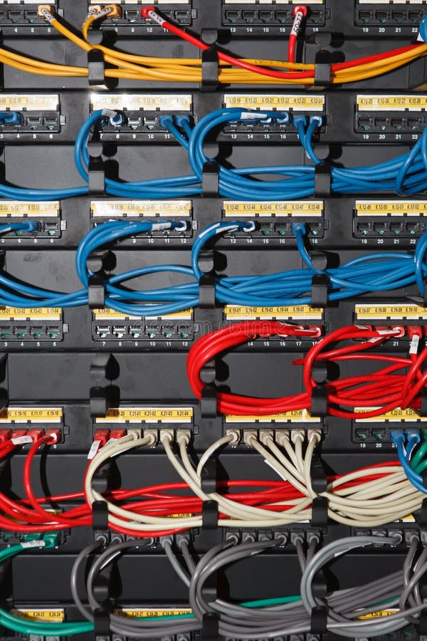 Color network cables stock photo. Image of ethernet, plug - 53588530