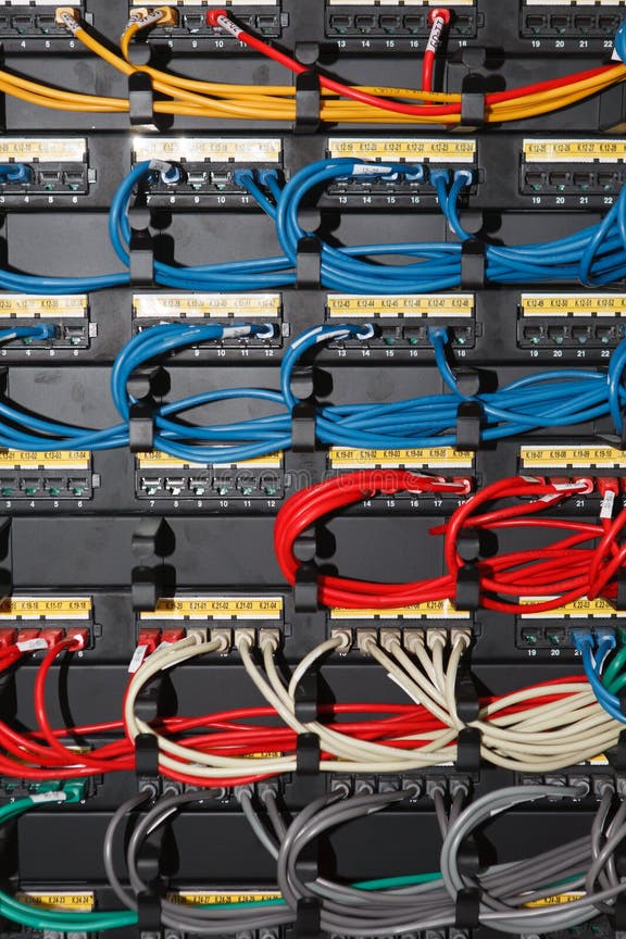 Color network cables stock photo. Image of ethernet, plug - 53588530