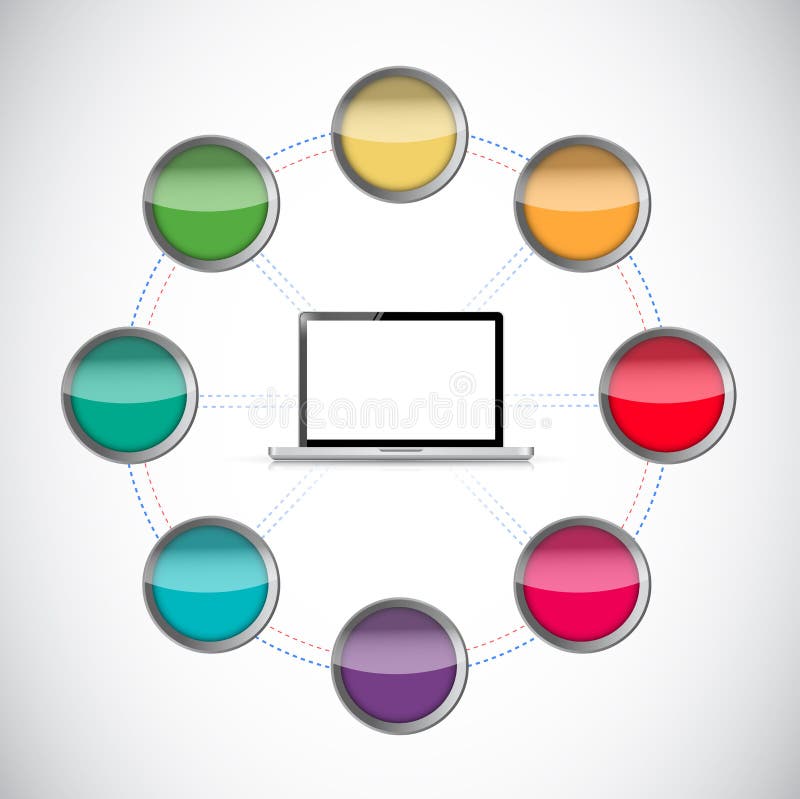 Creativity Color Concept Diagram Illustration Stock Illustration ...