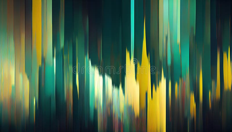 Color Noise Abstract Background Green Yellow Lines AI Generated Stock ...