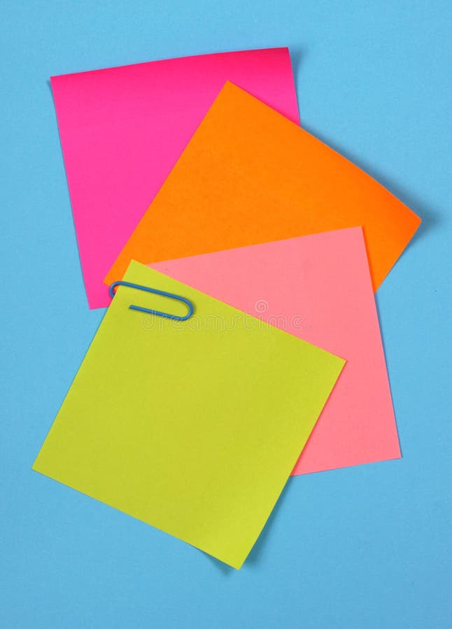 Color note papers stock photo. Image of color, decorative - 10887212
