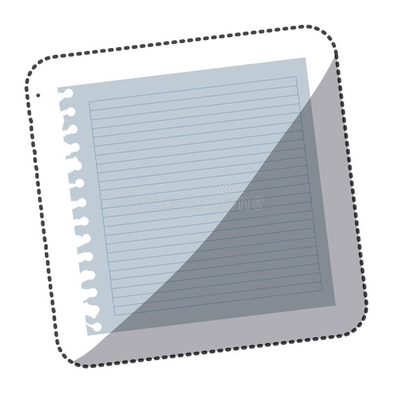 Color notebook school icon stock illustration. Illustration of plane ...