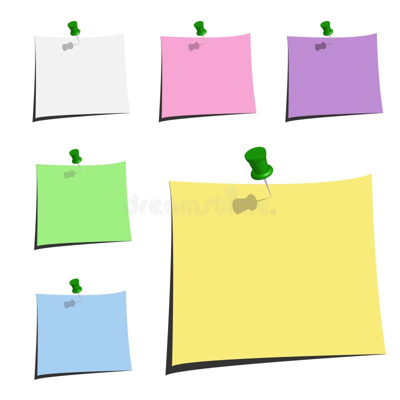 Org Chart Pyramid Chart Drawn on Sticky Notes Stock Illustration ...