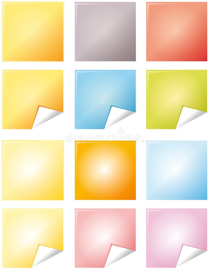 Color notes stock vector. Illustration of information - 15946004