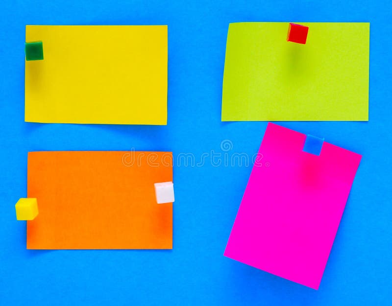 Color notes stock image. Image of frame, board, isolated - 32008971