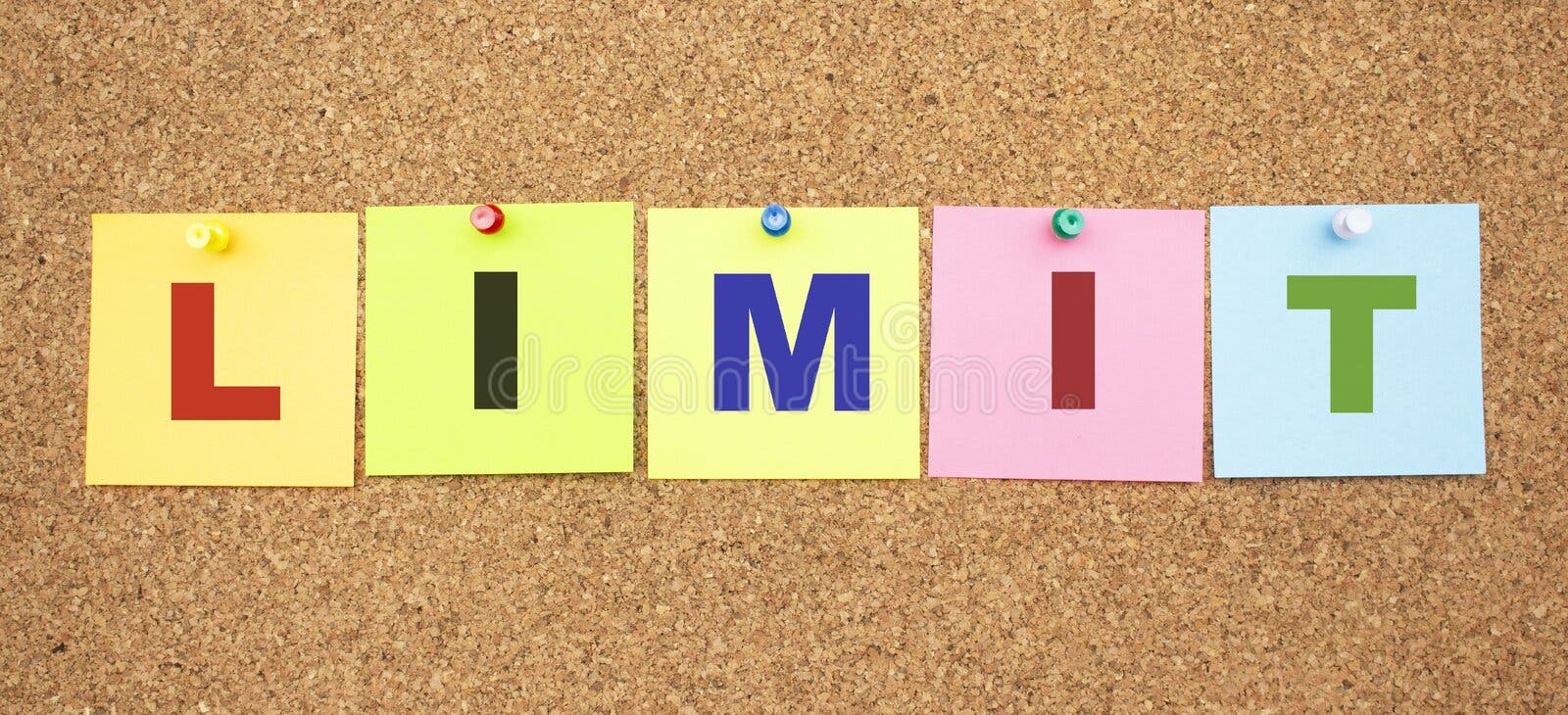 Color Notes with Letters Pinned on a Board. Word RECAP Stock Image ...