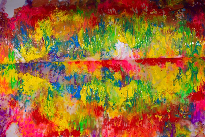 Colors Obtained from Press-on Printing. Stock Illustration ...