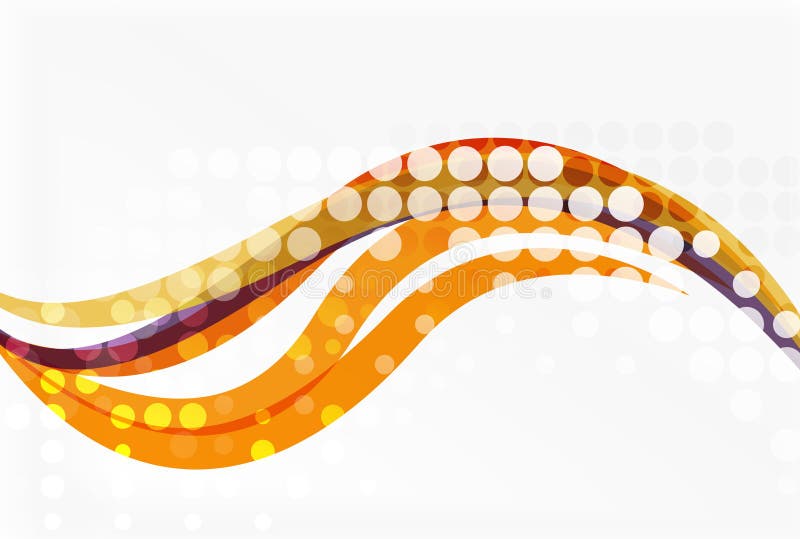 Color Overlapping Wave Stripes, Vector Abstract Background. Stock ...