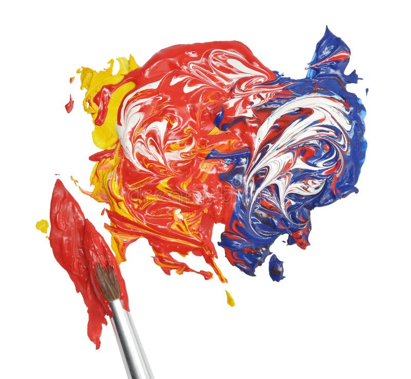 Mixing paint stock image. Image of canvas, creative, oilpaint - 1564057