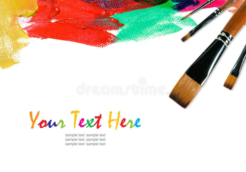 Color brush frame stock photo. Image of draw, mess, design - 18954000