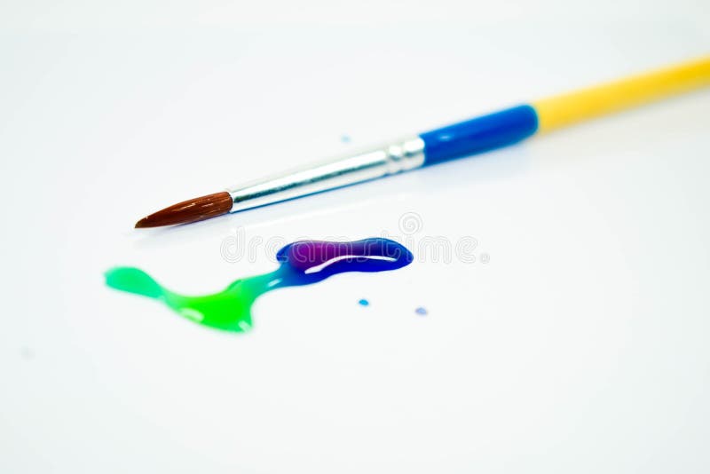 Color and paint brush stock photo. Image of artistic - 108083196