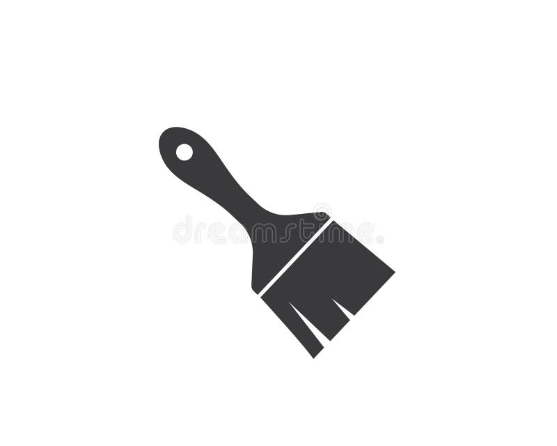 Color Paint Brush Logo Icon Vector Illustration Stock Vector ...