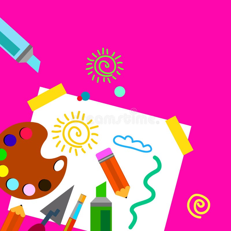 Color Paint Brush Vector Abstract Design Background Paintbrush Art ...