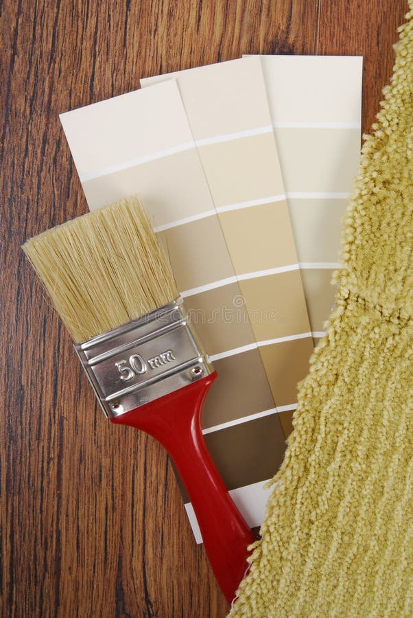 Color Paint and Carpet Choice Stock Photo - Image of green, decisions ...