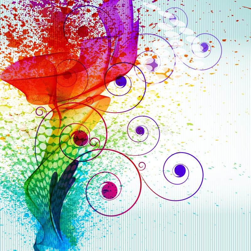 Pastel Paint Splashes Background. Vector Stock Vector - Illustration of ...