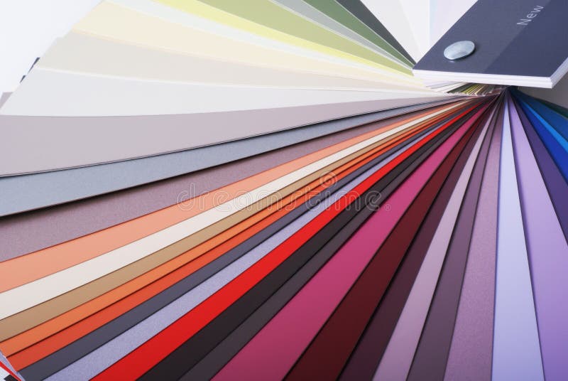 Color paint swatch. stock image. Image of colors, chart - 5191939