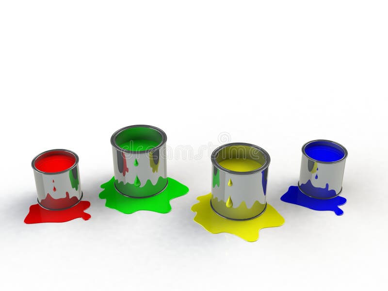 Color Paint Tank, Abstract Background Stock Illustration - Illustration ...