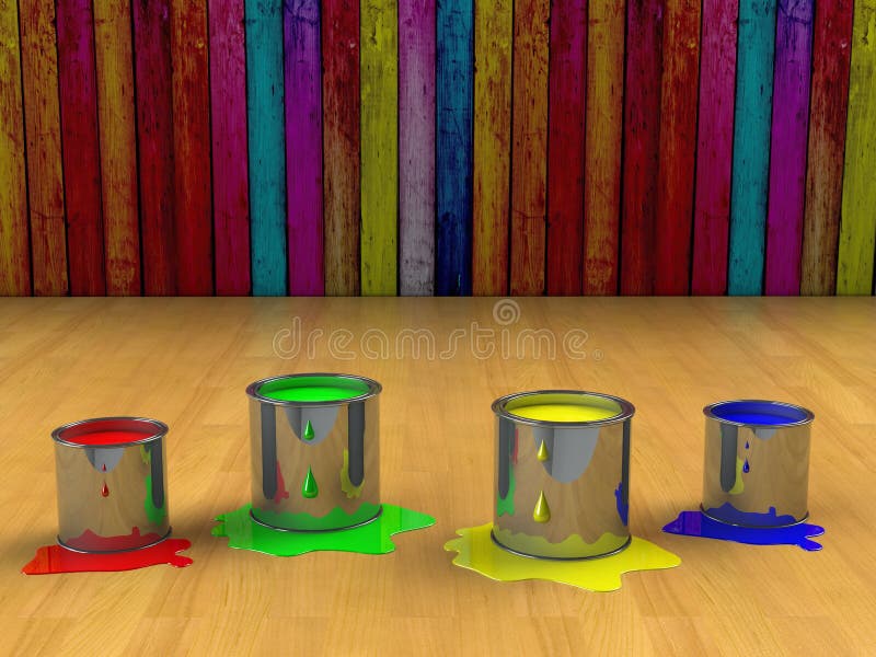 Color Paint Tank, Abstract Background Stock Illustration - Illustration ...