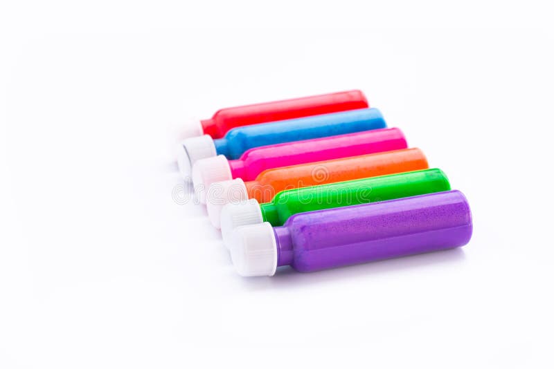 Color Paint on White Background Stock Photo - Image of home, liquid ...