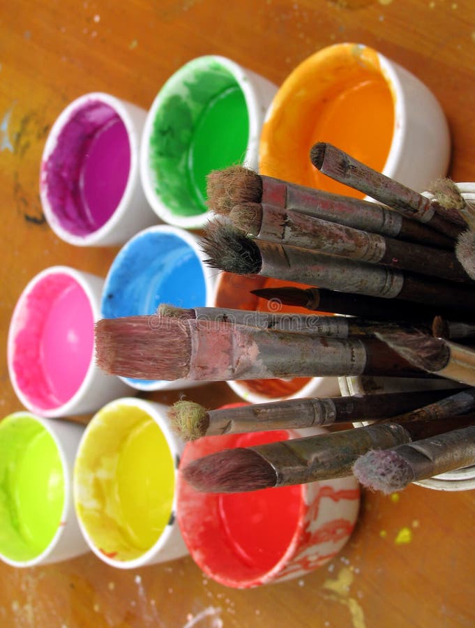 Color painting stock image. Image of school, college, creativity - 5035047