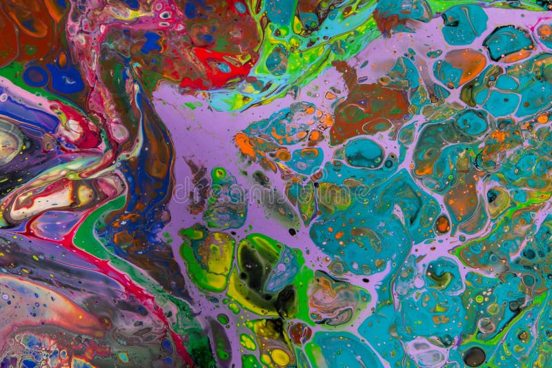 Color Paintings with Various Abstract Colors Stock Image - Image of ...