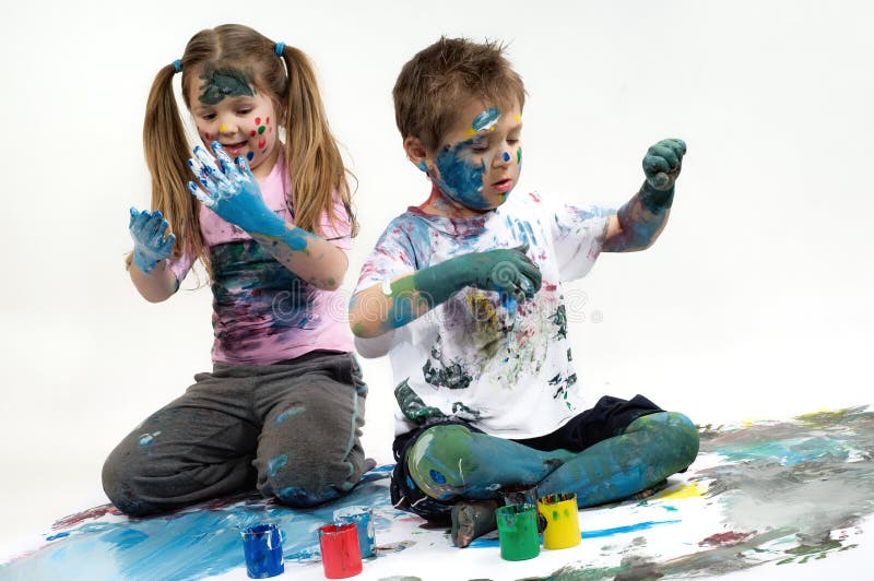 Color paints stock image. Image of colorful, paint, paintbrush - 13079669