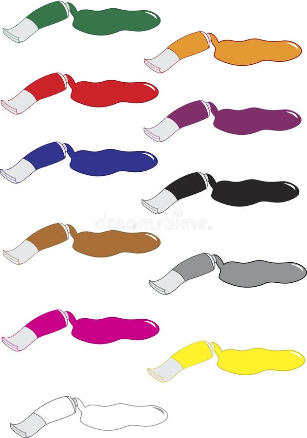 Color palate stock vector. Illustration of orange, design - 7513231