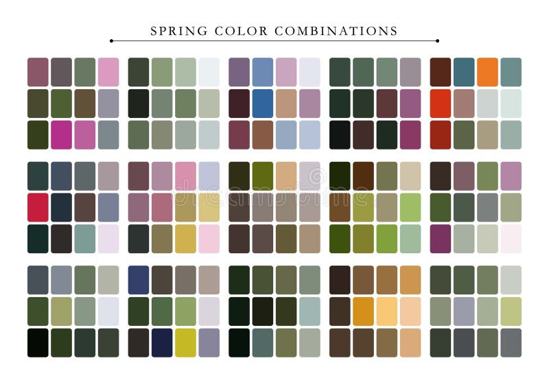 Trend Color Palette Guide Template. Stock Vector - Illustration of ...