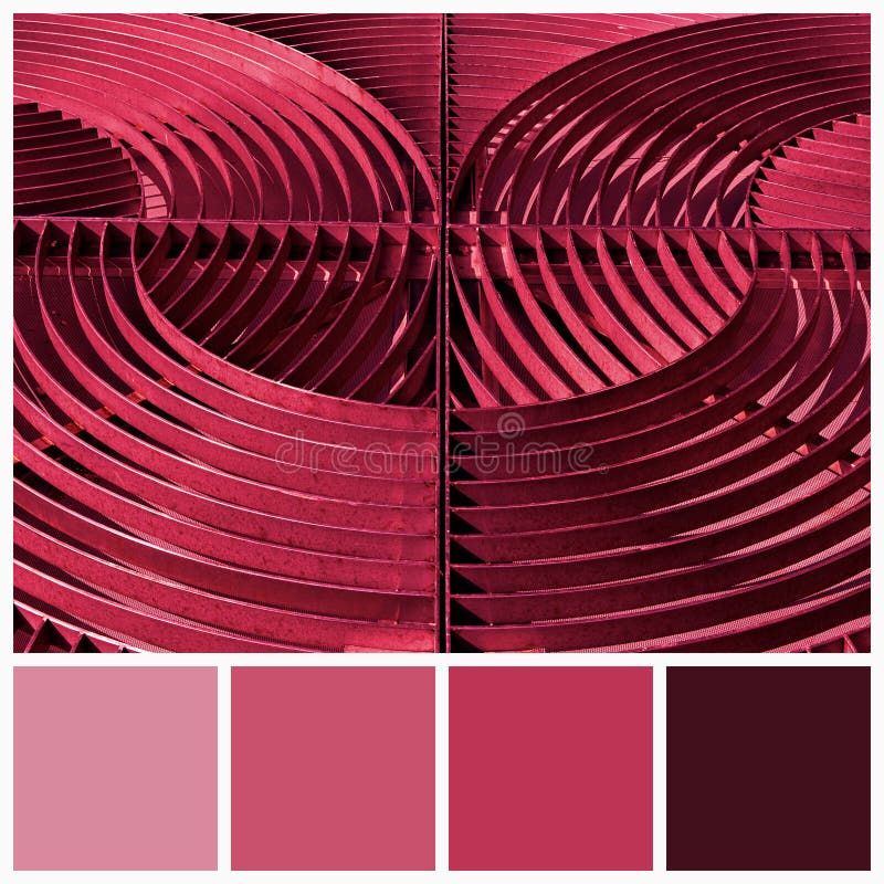 Color Palette Of Succulent Plants Colored By Viva Magenta Of The Year