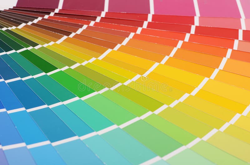 The Color Palette As a Background Stock Photo - Image of guide, color ...