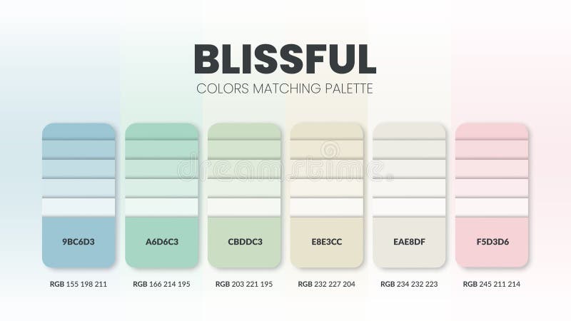 Color Palette In Blissful Colour Theme Collections Color Inspiration Or Colour Chart With Codes
