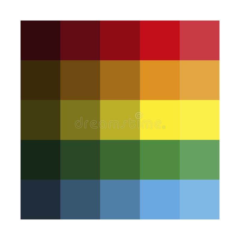 Color Palette on Blue Background. Rainbow Background. Vector ...