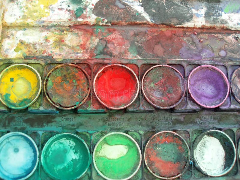 Color palette box stock image. Image of sample, artist - 886727