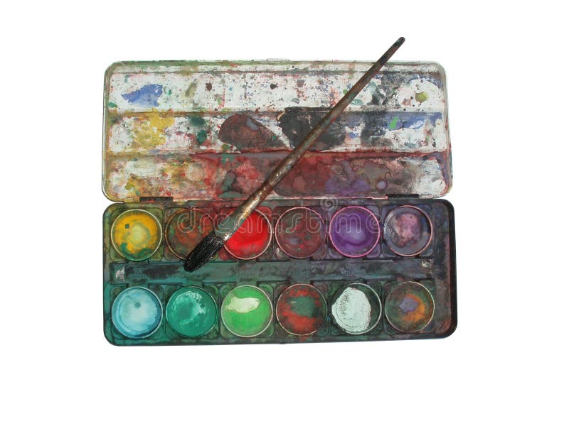 Color palette box stock photo. Image of studio, yellow - 886736