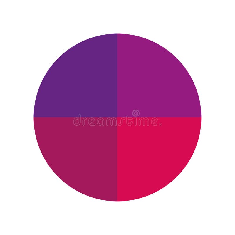 Color Palette Chart. Vector Data Symbol. Infographic Circle Diagram ...