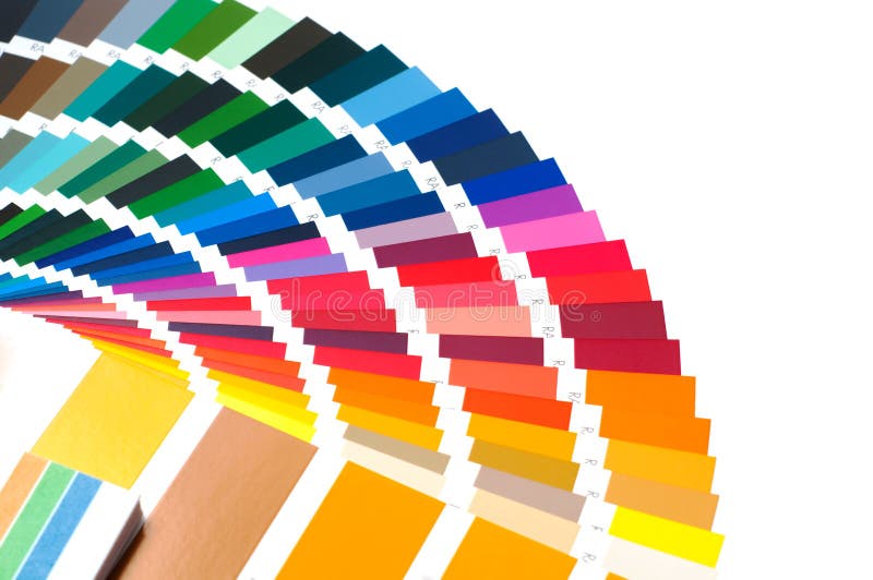 Color Palette, Color Guide, Paint Samples, Color Catalog Stock Photo ...